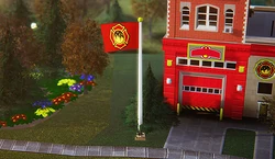 Fire Station Flagpole - SimCity Wiki