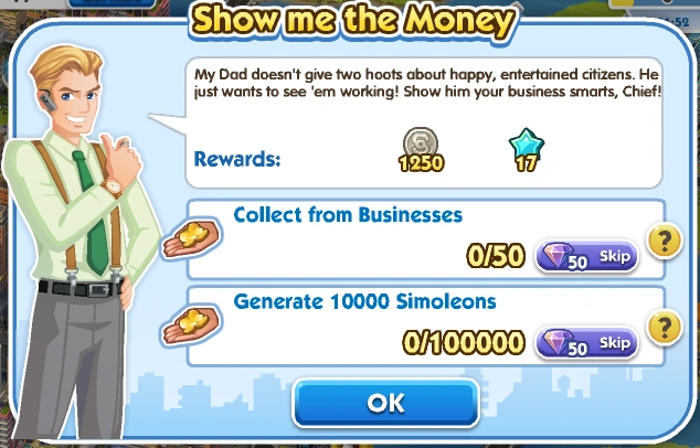 Show me the Money | SimCitySocial Wiki | Fandom