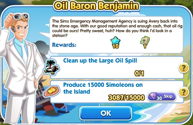 Oil Baron Benjamin | SimCitySocial Wiki | Fandom