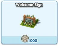 Welcome Sign | SimCitySocial Wiki | Fandom