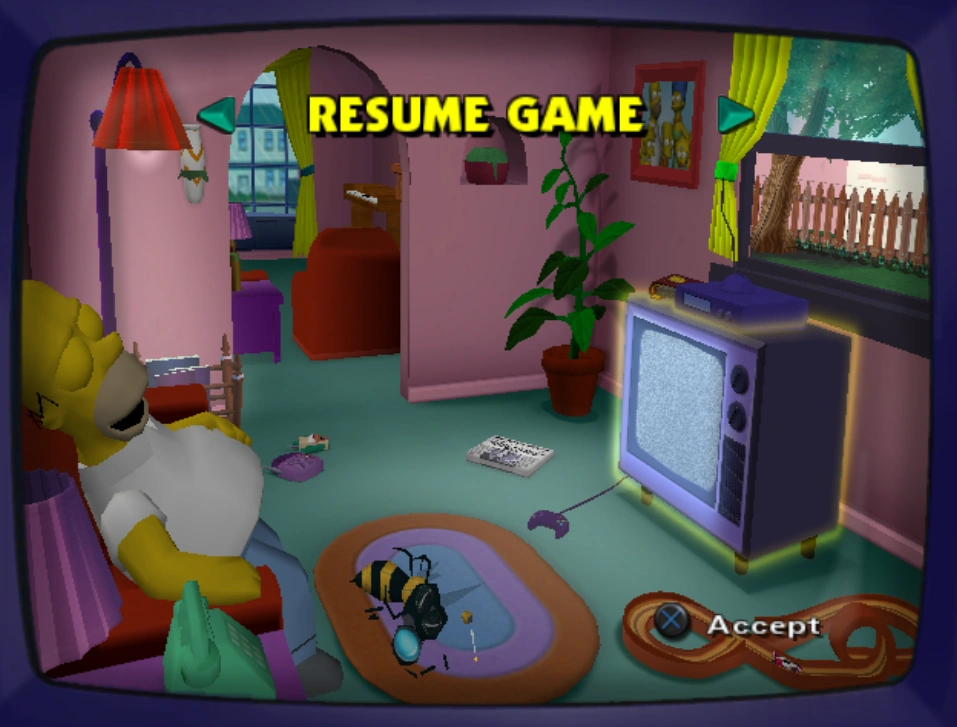 Main Menu screen | The Simpsons Hit And Run Wiki | Fandom
