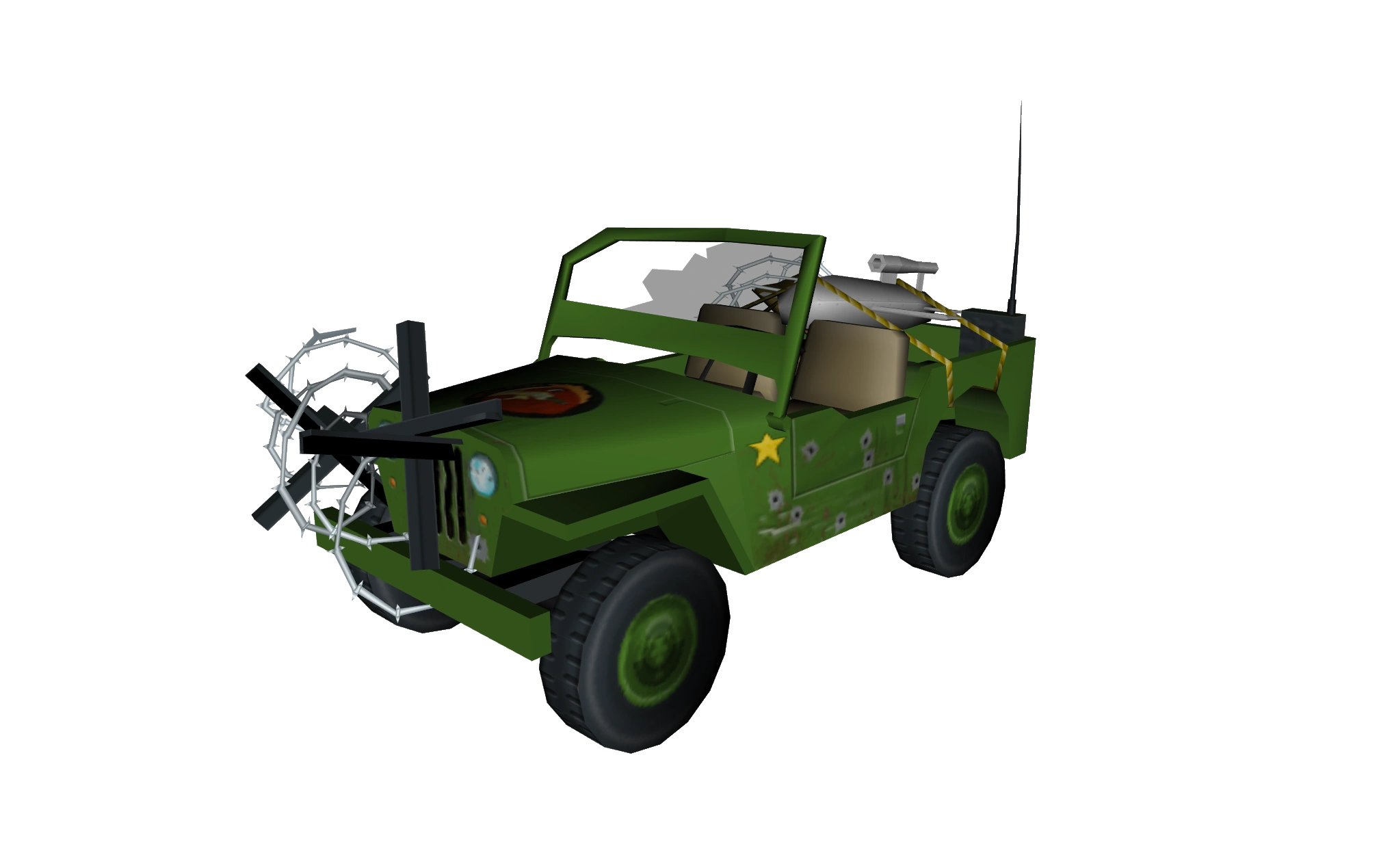 WWII Vehicle w/ Rocket | The Simpsons Hit And Run Wiki | Fandom
