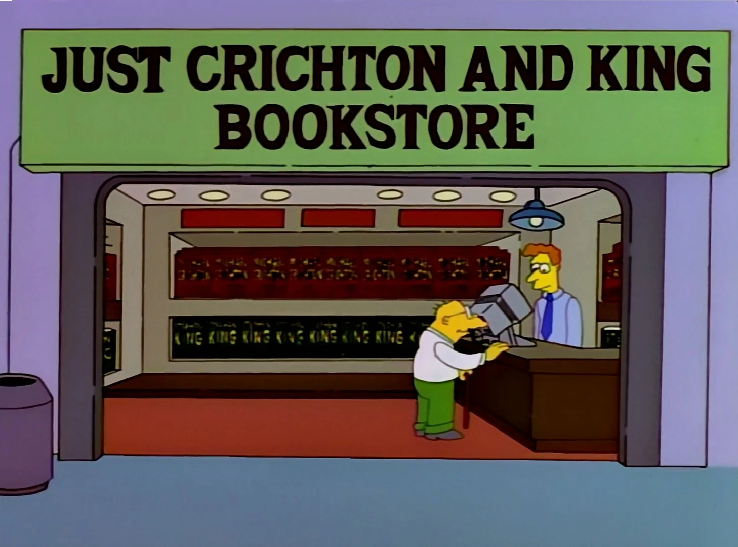 Just Crichton and King Bookstore | Simpsons Wiki | Fandom