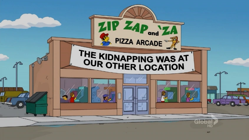 Zip Zap and 'Za Pizza Arcade | Simpsons Wiki | Fandom