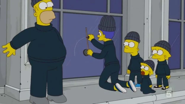 Smithsonian Museum Robbery couch gag | Simpsons Wiki | Fandom