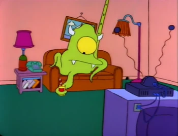 Alien (couch gag) | Simpsons Wiki | Fandom
