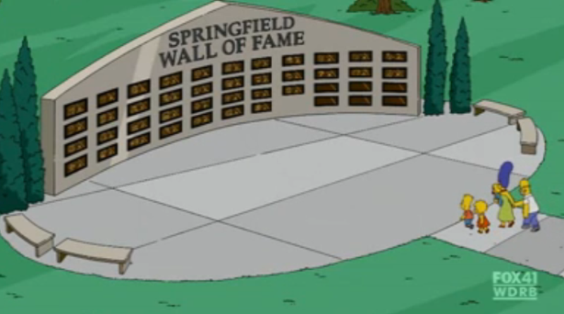 Springfield Wall of Fame | Simpsons Wiki | Fandom