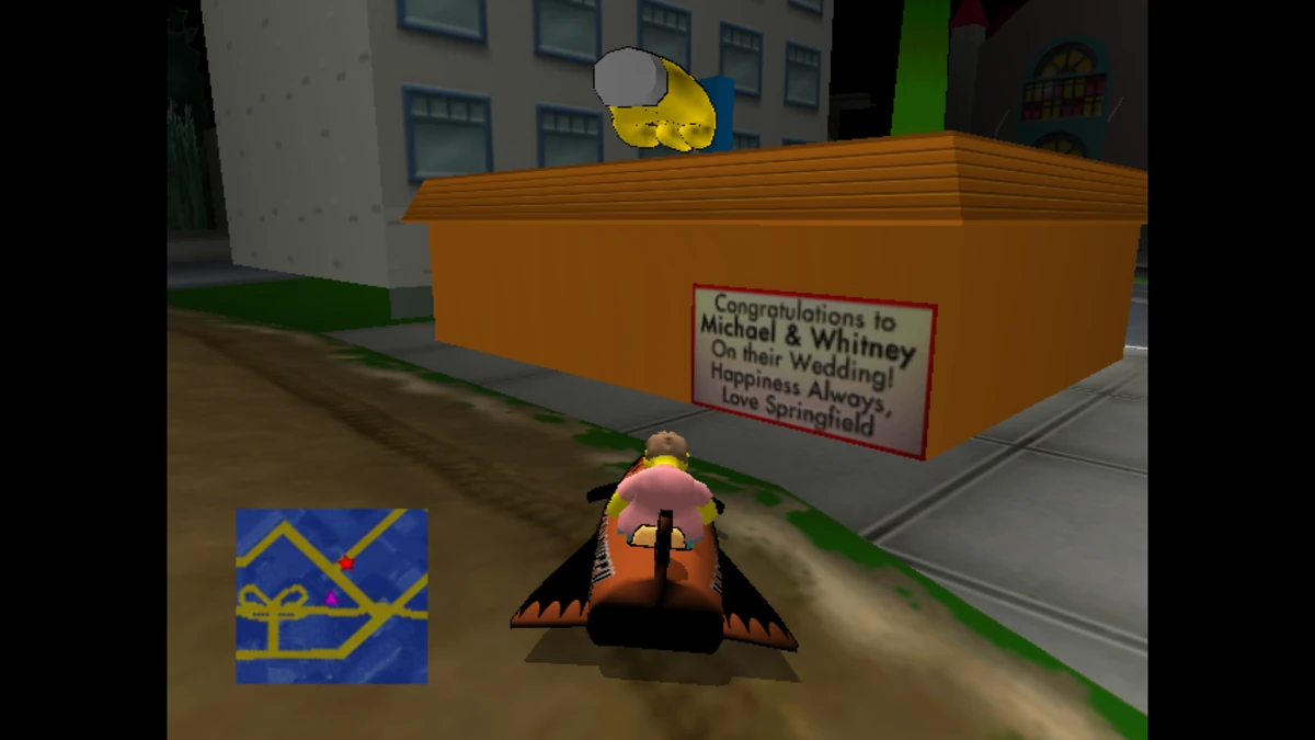 Downtown (Simpsons Road Rage)/Gags | Simpsons Wiki | Fandom