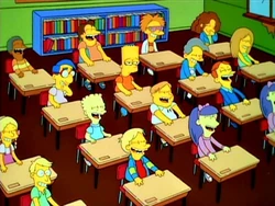 Bart Simpson In Class