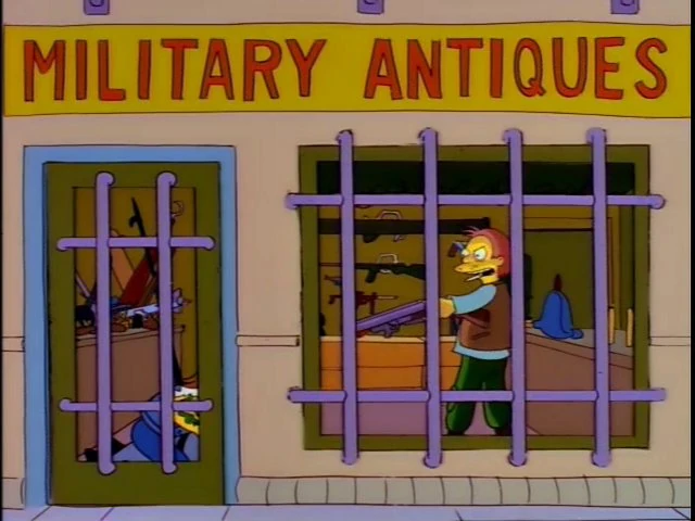 Herman's Military Antiques | Simpsons Wiki | Fandom