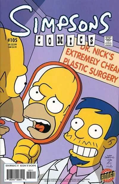 Simpsons Comics 105 | Simpsons Wiki | Fandom