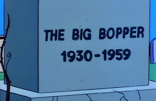 The Big Bopper (Grave) | Simpsons Wiki | Fandom