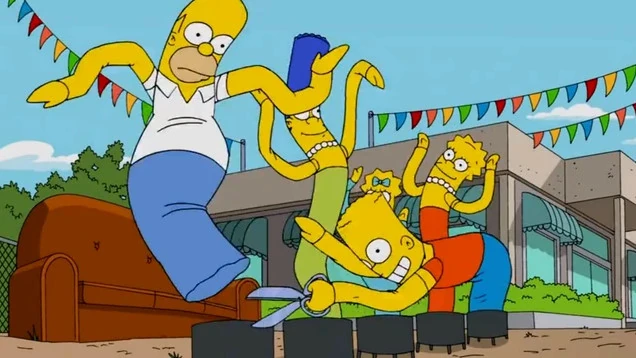 Flailing Tube Man Balloon Family couch gag | Simpsons Wiki | Fandom