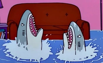 Sharks (couch gag) | Simpsons Wiki | Fandom