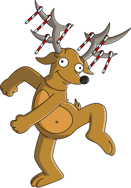 Dancing Reindeer | Simpsons Wiki | Fandom