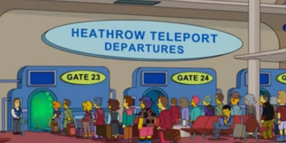 Heathrow Teleport Departures | Simpsons Wiki | Fandom