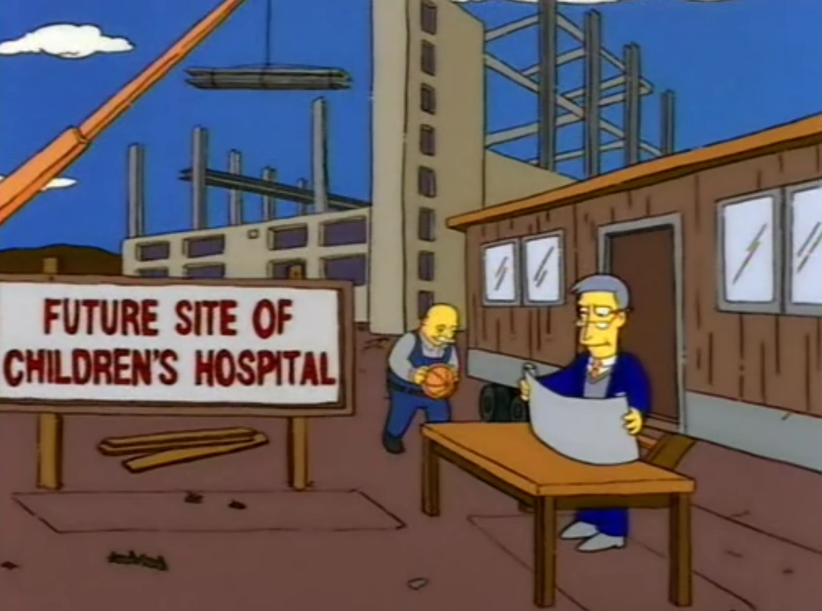 Future Site of Children's Hospital | Simpsons Wiki | Fandom