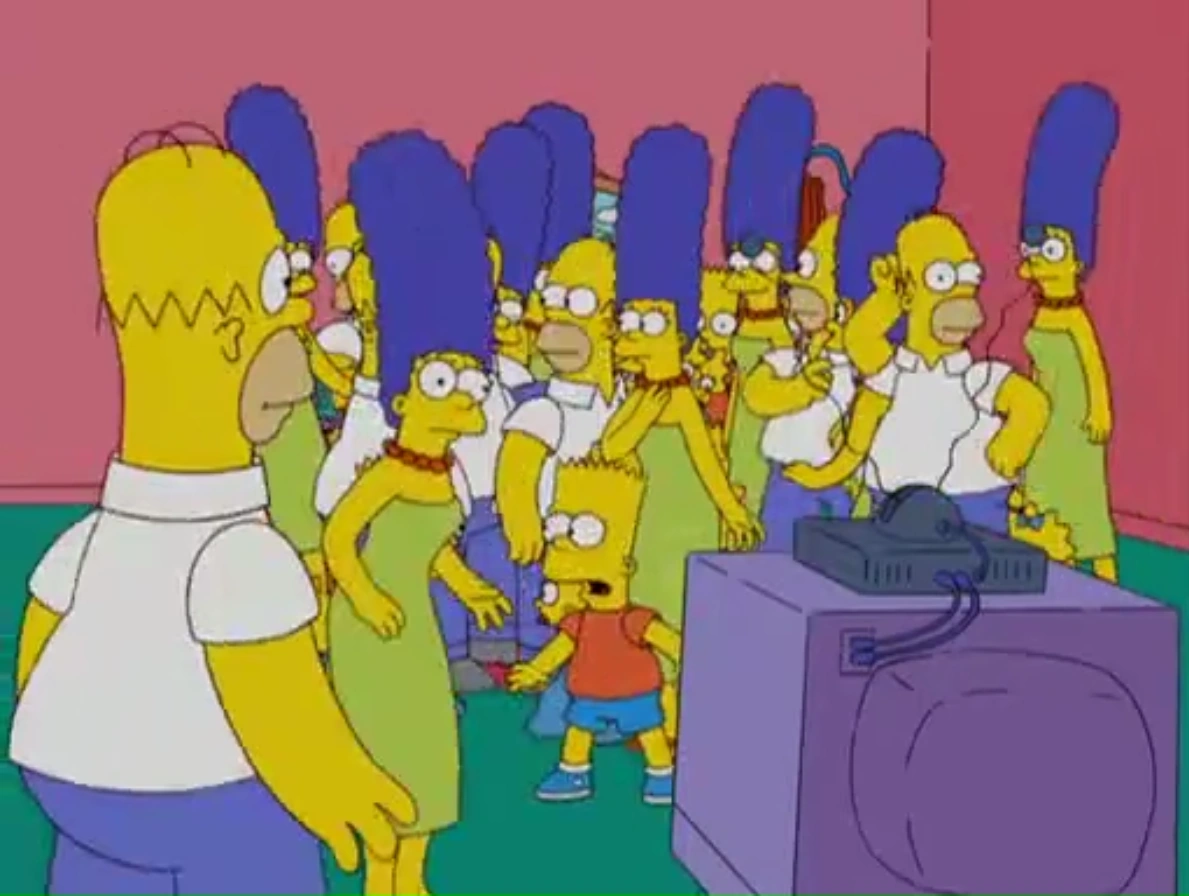 Multiple Simpson Families couch gag | Simpsons Wiki | Fandom