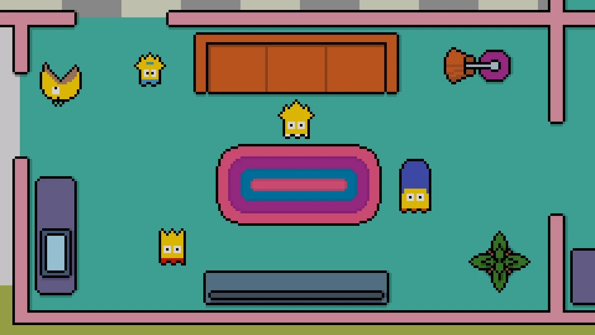 Pac-Man couch gag | Simpsons Wiki | Fandom