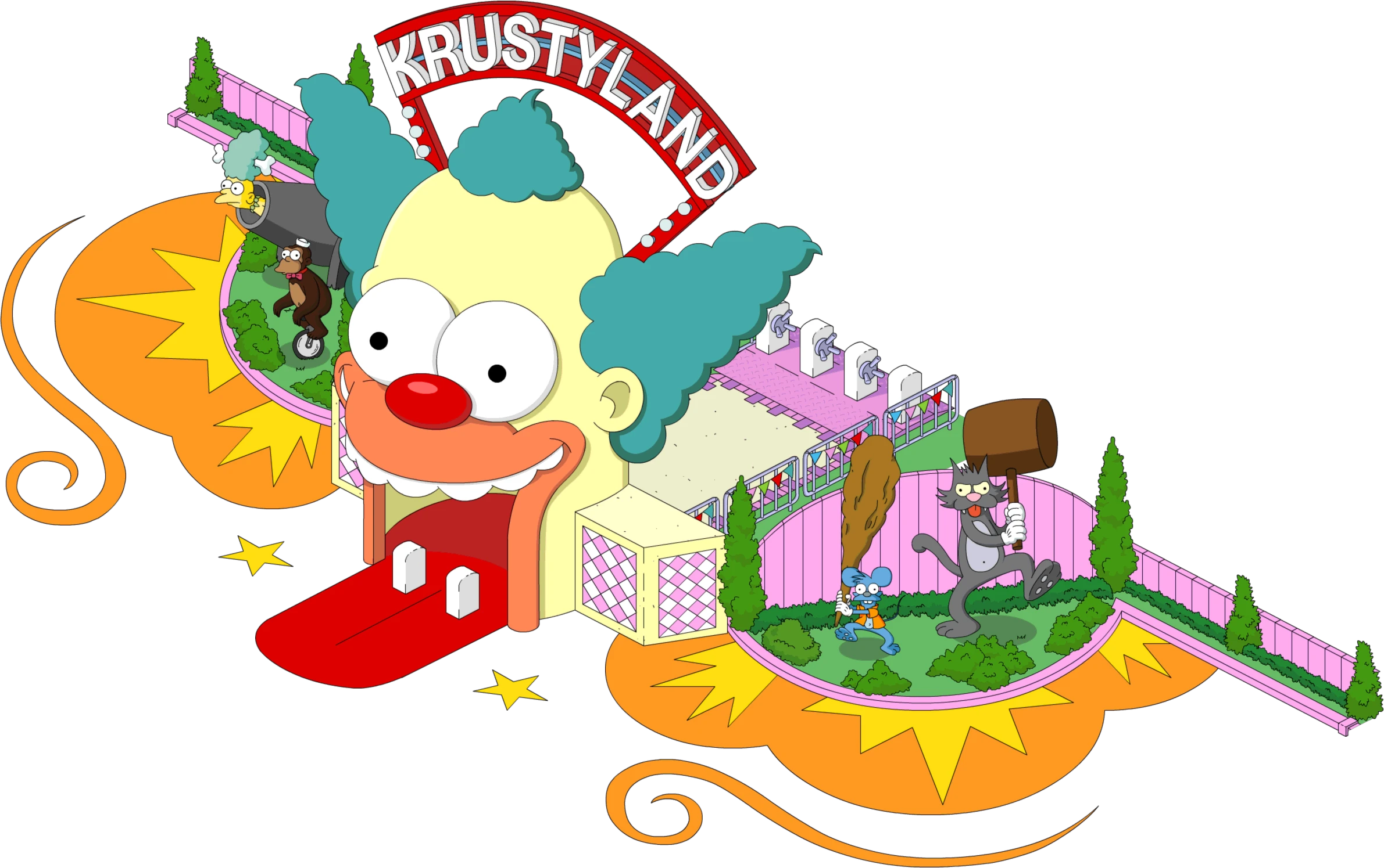 The Simpsons Krustyland Map
