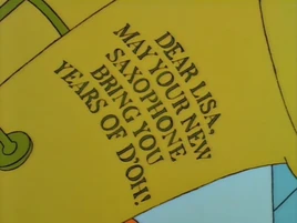 Lisa's 2nd Saxophone | Simpsons Wiki | Fandom