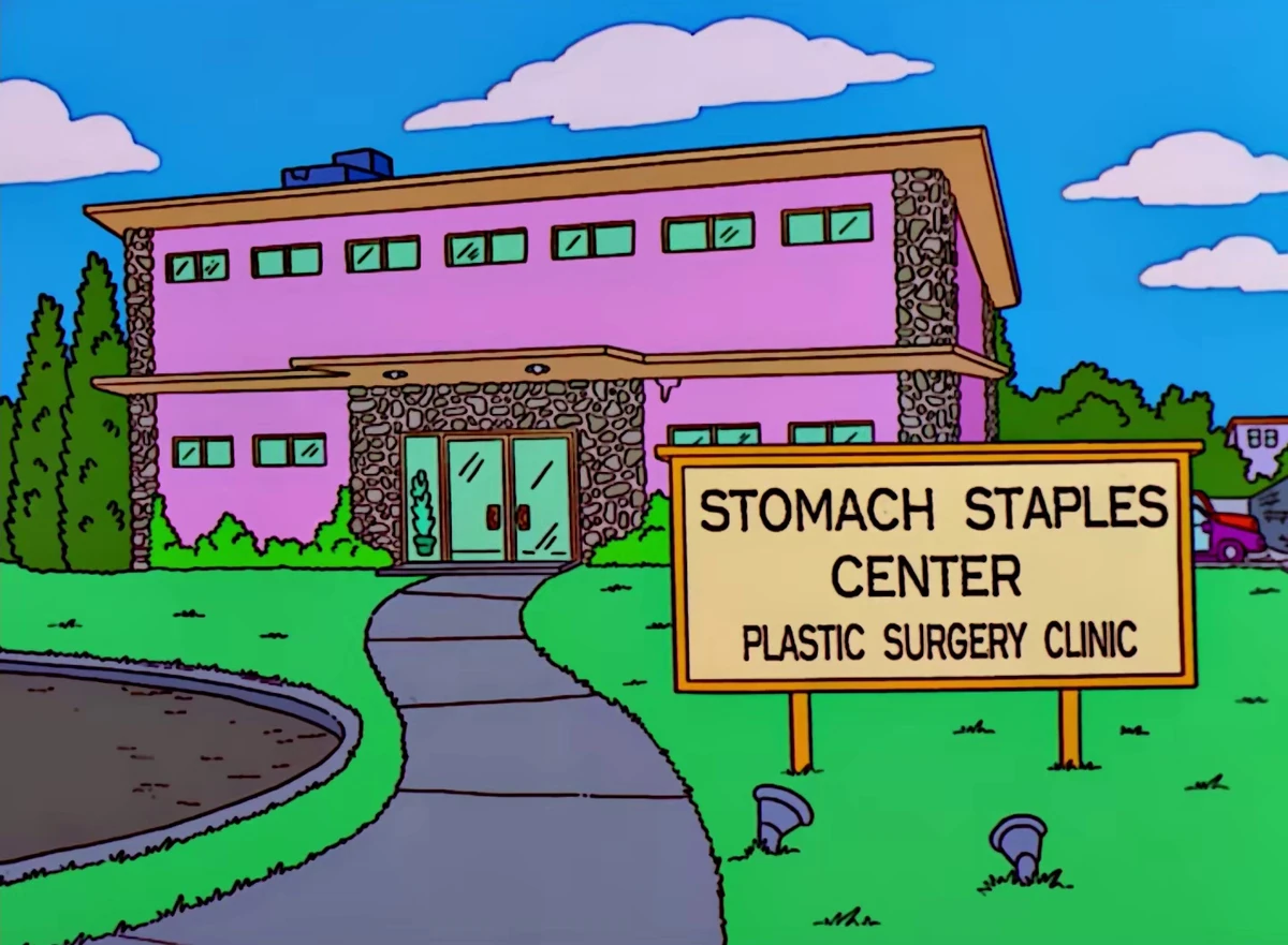 Stomach Staples Center | Simpsons Wiki | Fandom