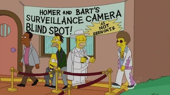 Homer and Bart's Surveillance Camera Blind Spot | Simpsons Wiki | Fandom