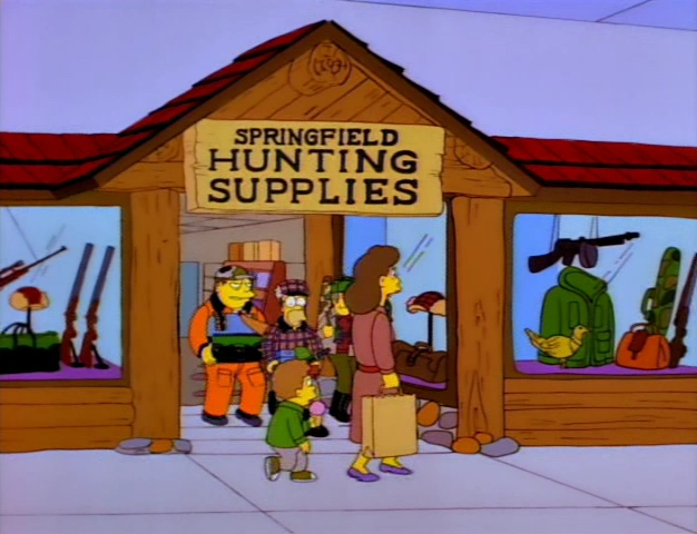 Springfield Hunting Supplies | Simpsons Wiki | Fandom