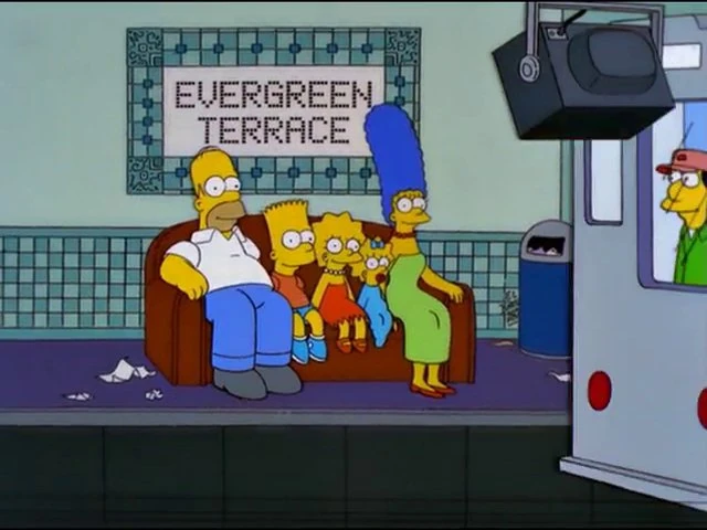 Evergreen Terrace Subway couch gag | Simpsons Wiki | Fandom