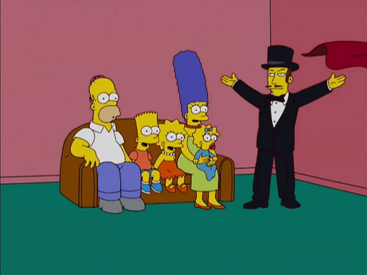 Magician couch gag | Simpsons Wiki | Fandom