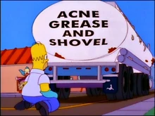 Acne Grease and Shovel | Wikisimpsons | Fandom