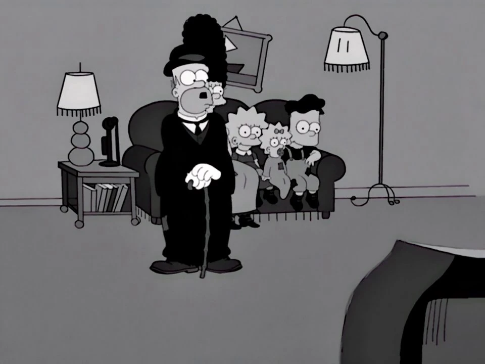 Charlie Chaplin couch gag | Simpsons Wiki | Fandom
