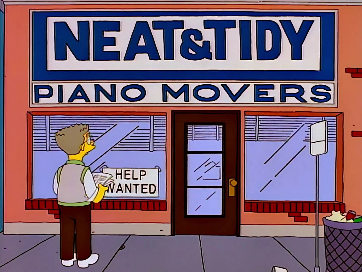 Neat & Tidy Piano Movers | Simpsons Wiki | Fandom