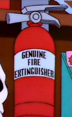 Genuine Fire Extinguisher | Simpsons Wiki | Fandom