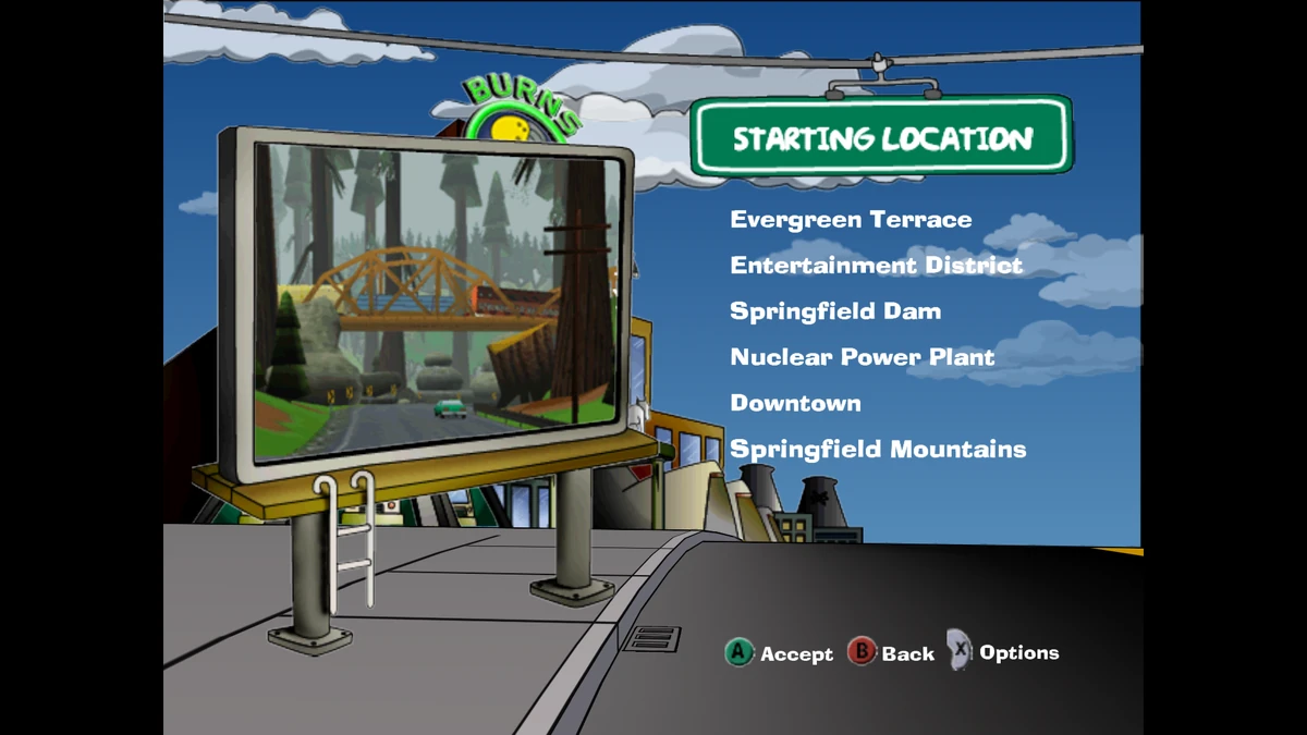 Springfield Mountains (Simpsons Road Rage)/Gallery | Simpsons Wiki | Fandom