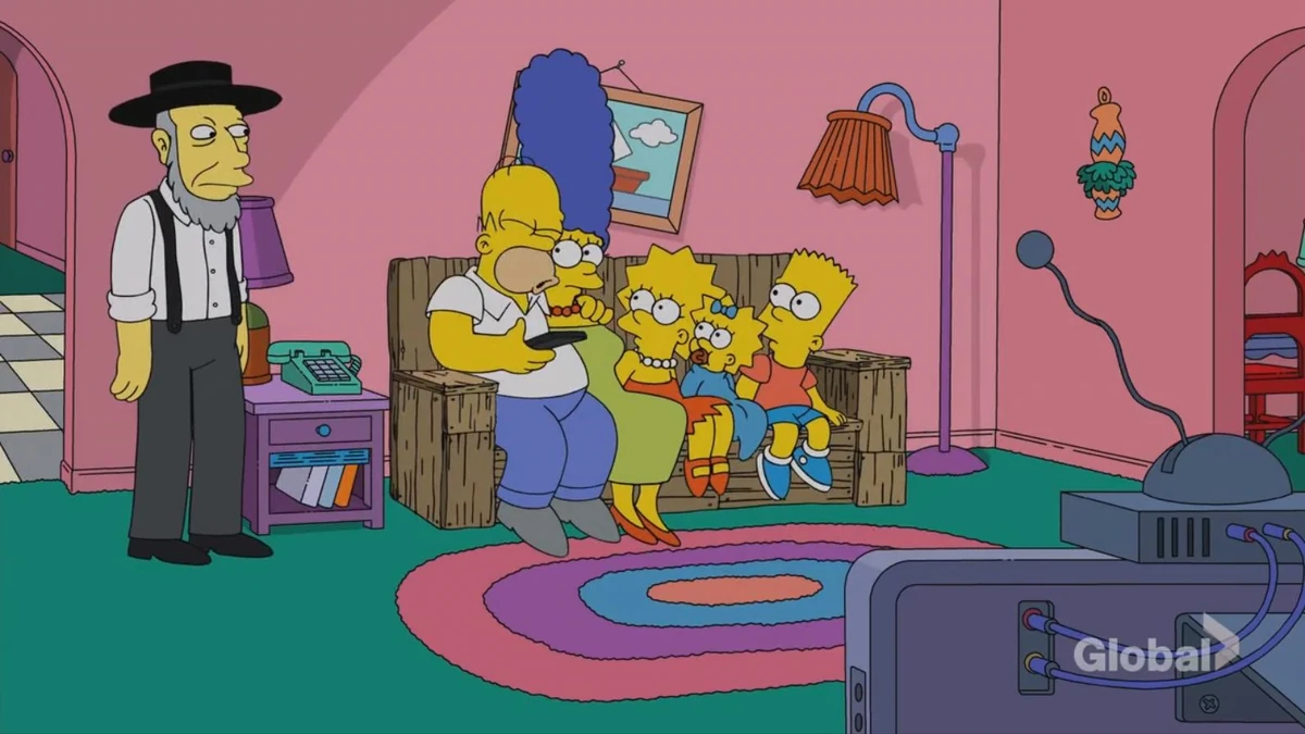 Wooden Couch couch gag | Simpsons Wiki | Fandom
