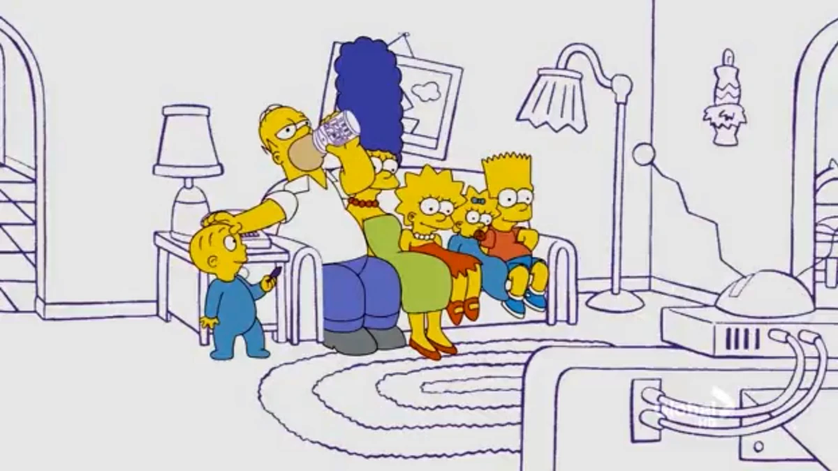 Harold and the Purple Crayon couch gag | Simpsons Wiki | Fandom