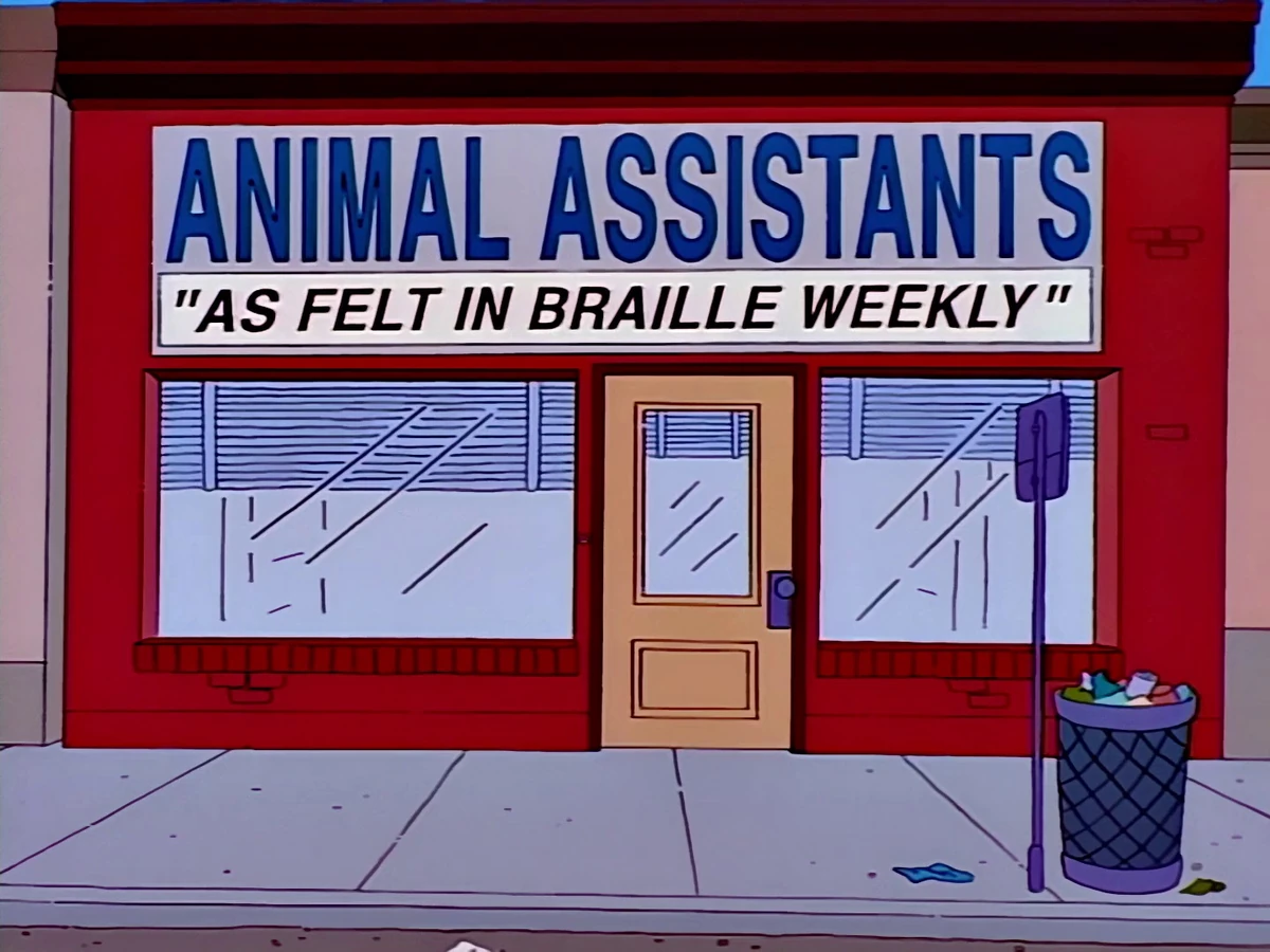 Animal Assistants | Simpsons Wiki | Fandom