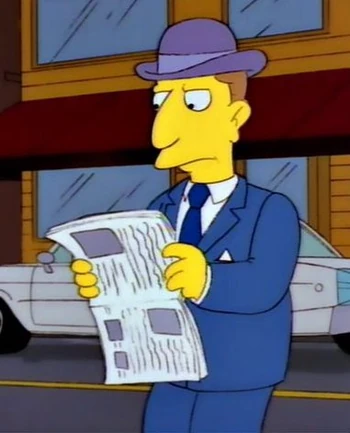 Newspaper reader | Simpsons Wiki | Fandom