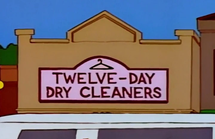 Twelve-Day Dry Cleaners | Simpsons Wiki | Fandom