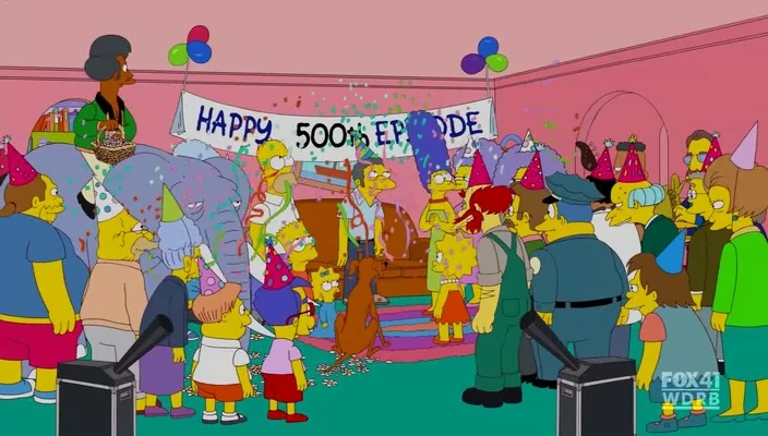 500th Episode Celebration couch gag | Simpsons Wiki | Fandom