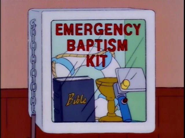Emergency Baptism Kit | Simpsons Wiki | Fandom