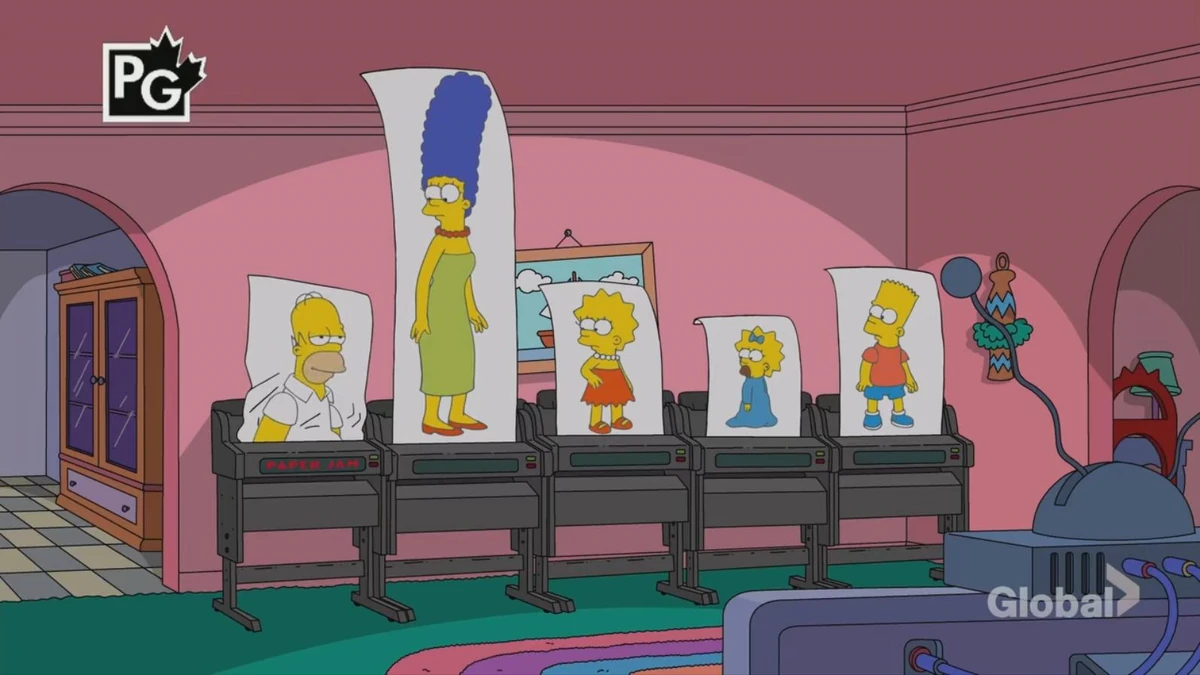 Printer couch gag | Simpsons Wiki | Fandom