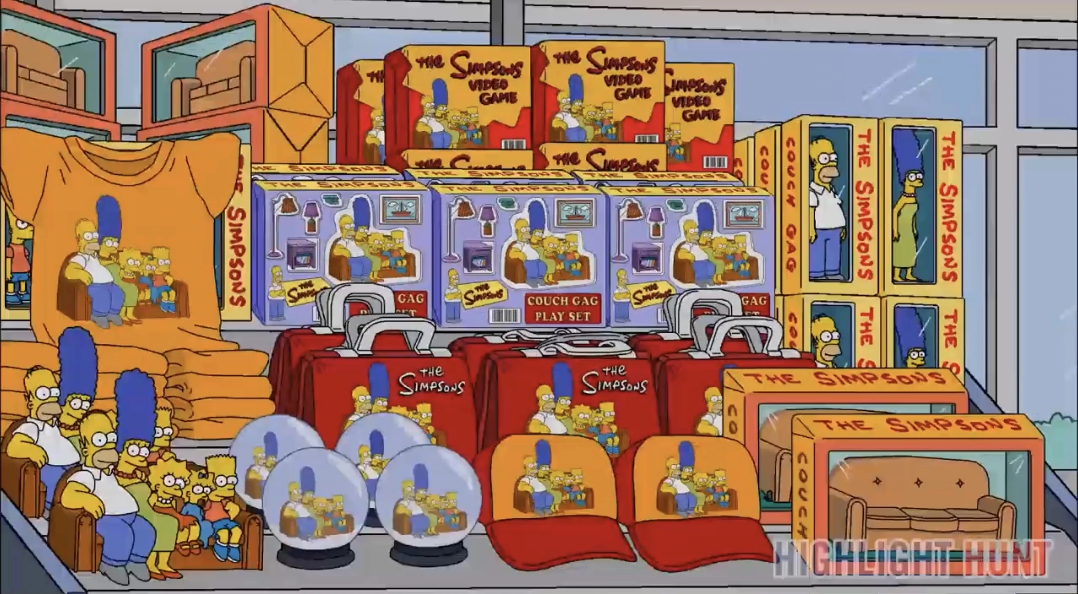 Shirt Changes Simpsons Family Couch