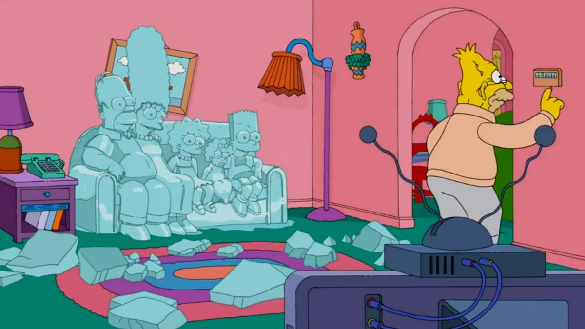 Ice Sculpture Family couch gag | Simpsons Wiki | Fandom