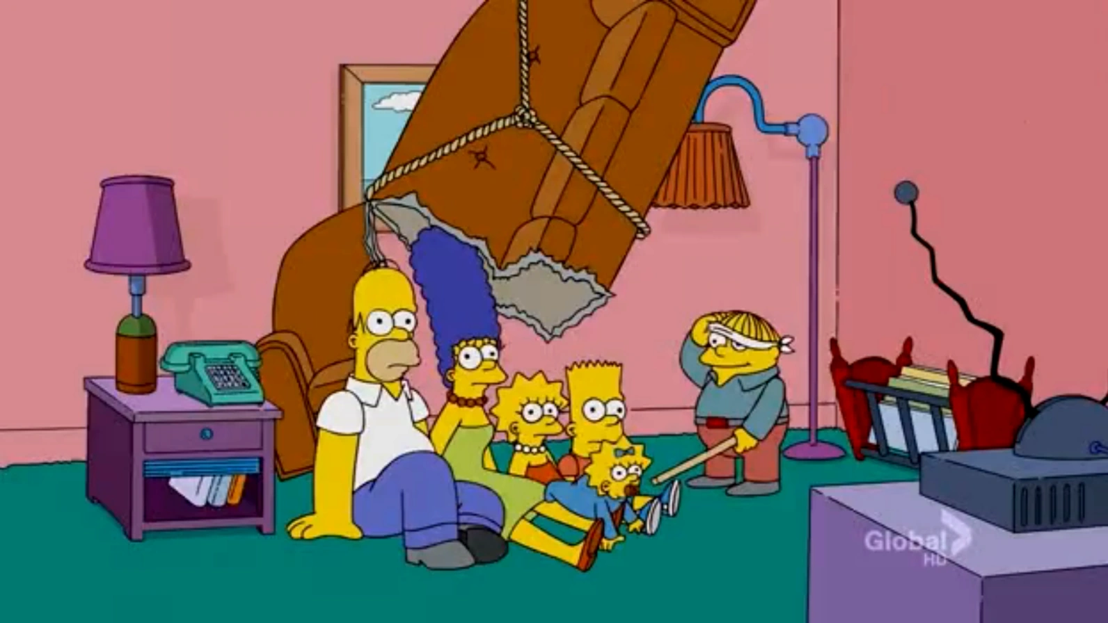 Piñata Couch couch gag | Simpsons Wiki | Fandom