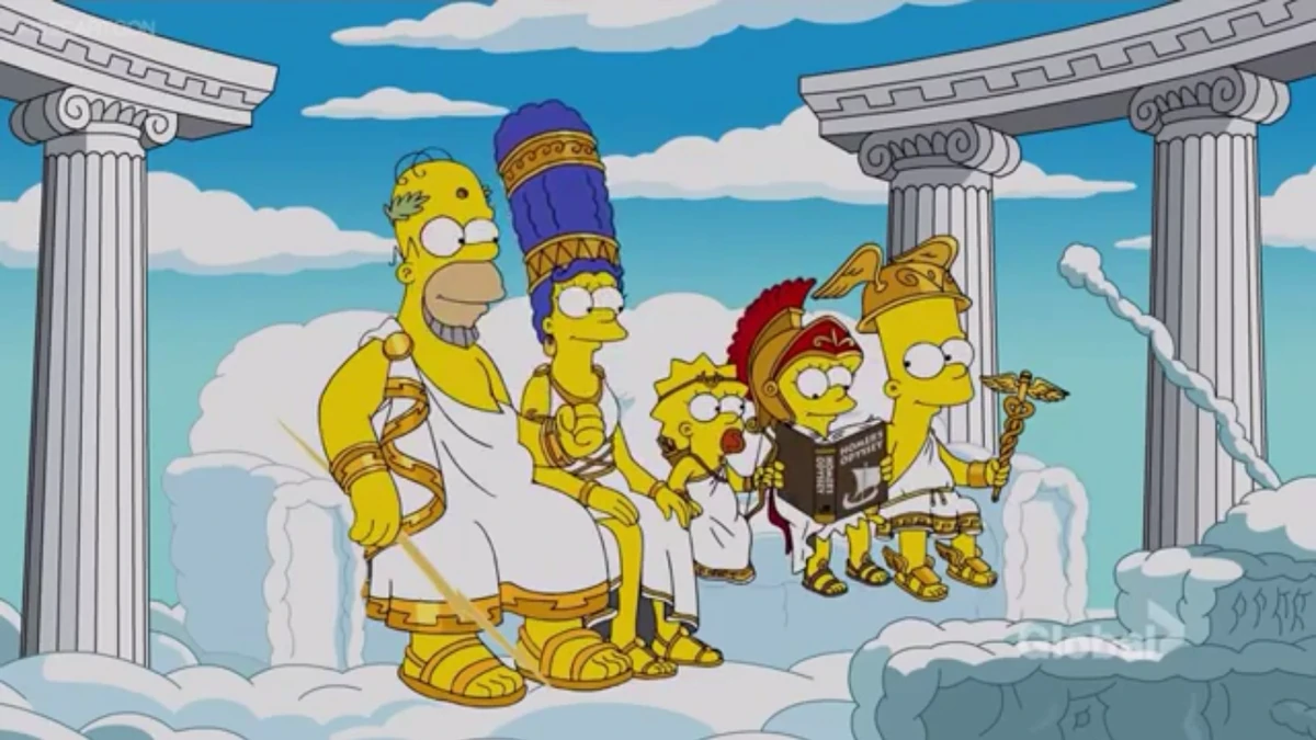 Greek Gods couch gag | Simpsons Wiki | Fandom