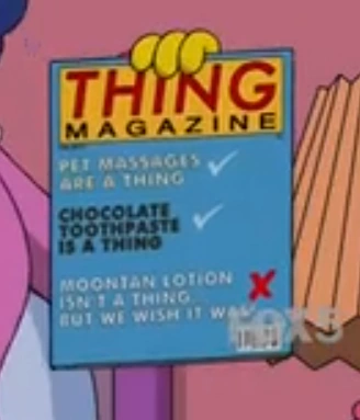 Thing Magazine | Simpsons Wiki | Fandom