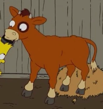 simpsons cows