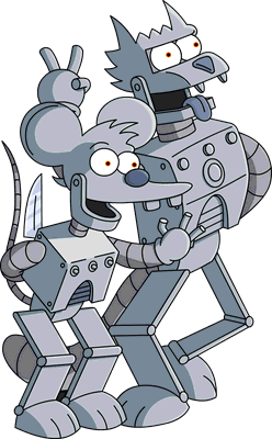 Itchy & Scratchy robots | Simpsons Wiki | Fandom